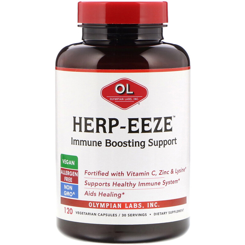 Olympian Labs, Herp-Eeze, 120 Vegetarian Capsules - iHerb