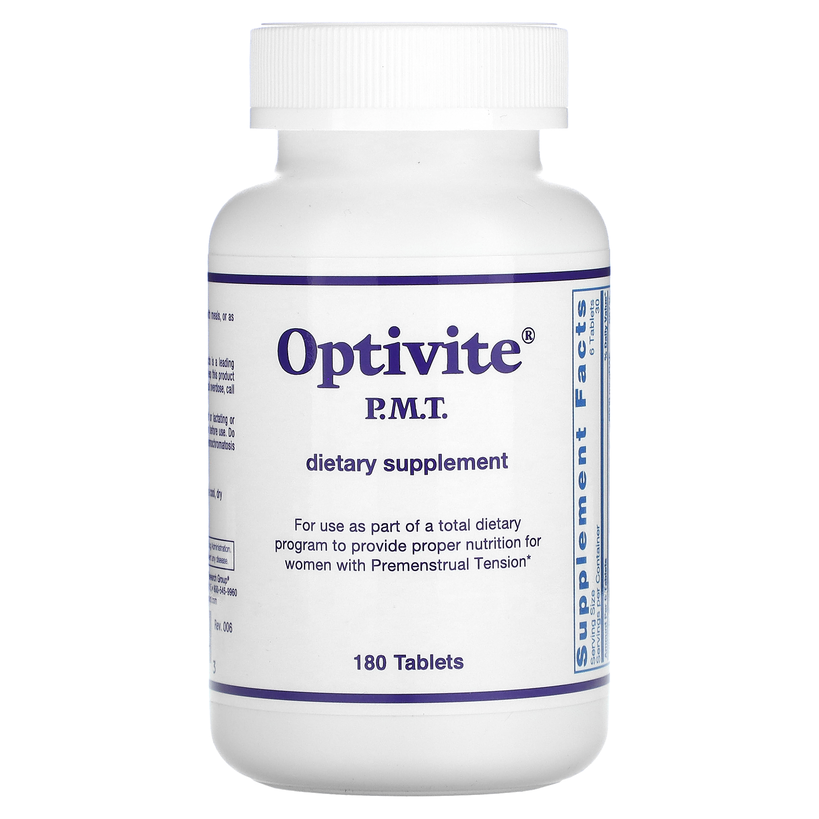 Optimox Corporation, Optivite P.M.T., 180 Tablets