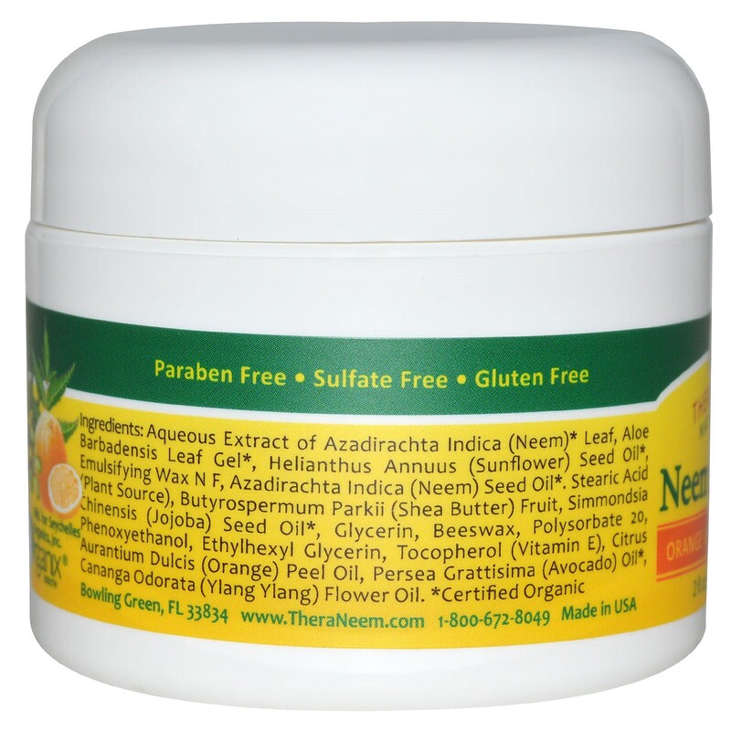 Organix South, TheraNeem Naturals, Neem Cream, Orange & Ylang Ylang, 2 ...