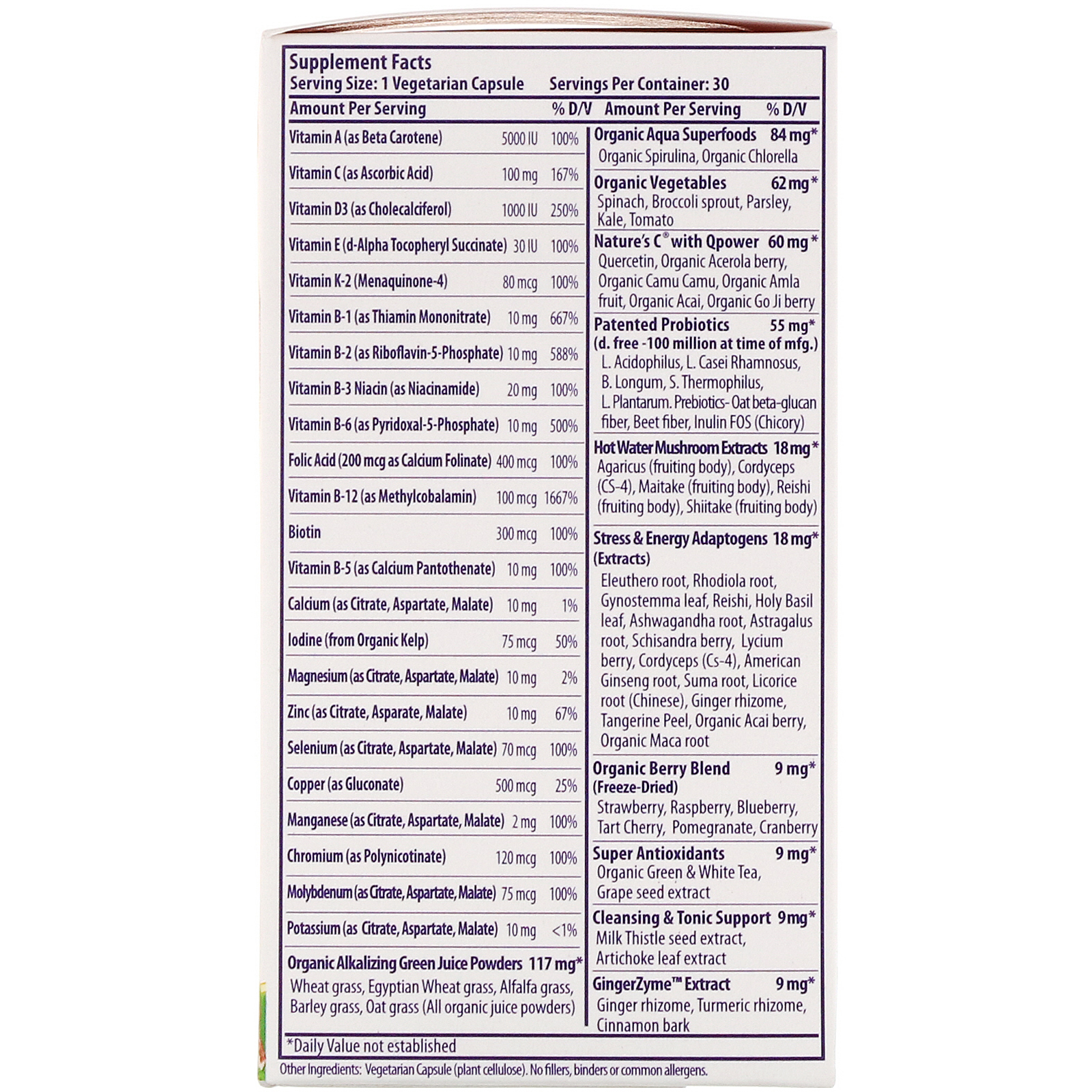 Paradise Herbs, Earth's Blend, One Daily Superfood Multi-Vitamin, No ...