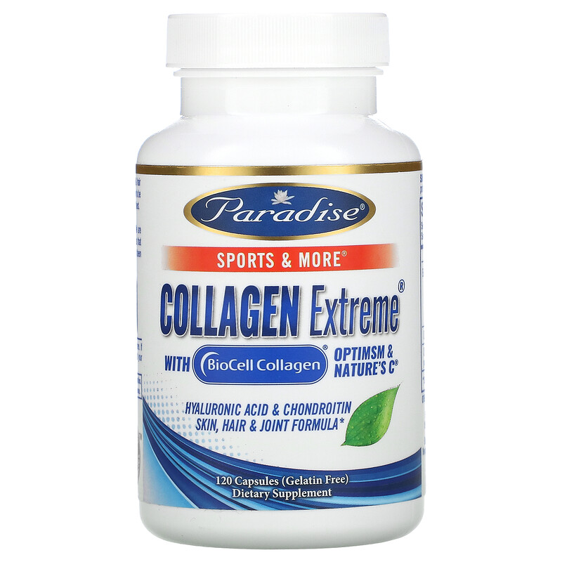 Paradise Herbs, Collagen Extreme con colágeno BioCell Collagen, OptiMSM ...