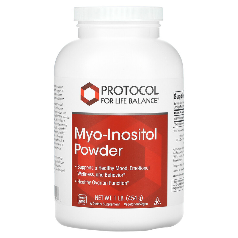 Protocol for Life Balance, Myo-Inositol Powder, 1 lb (454 g)