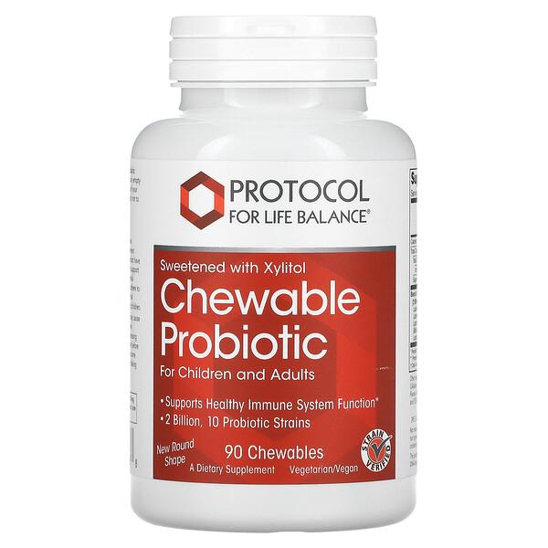 Protocol for Life Balance, Chewable Probiotic, For Children and Adults ...