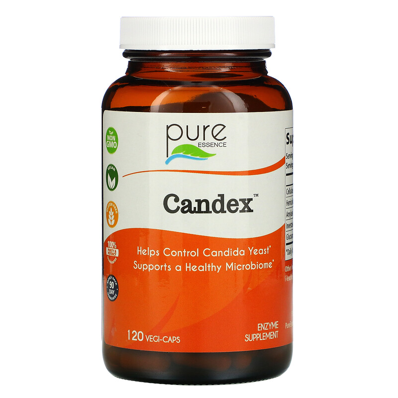 Pure Essence, Candex, 120 Vegi-Caps - iHerb