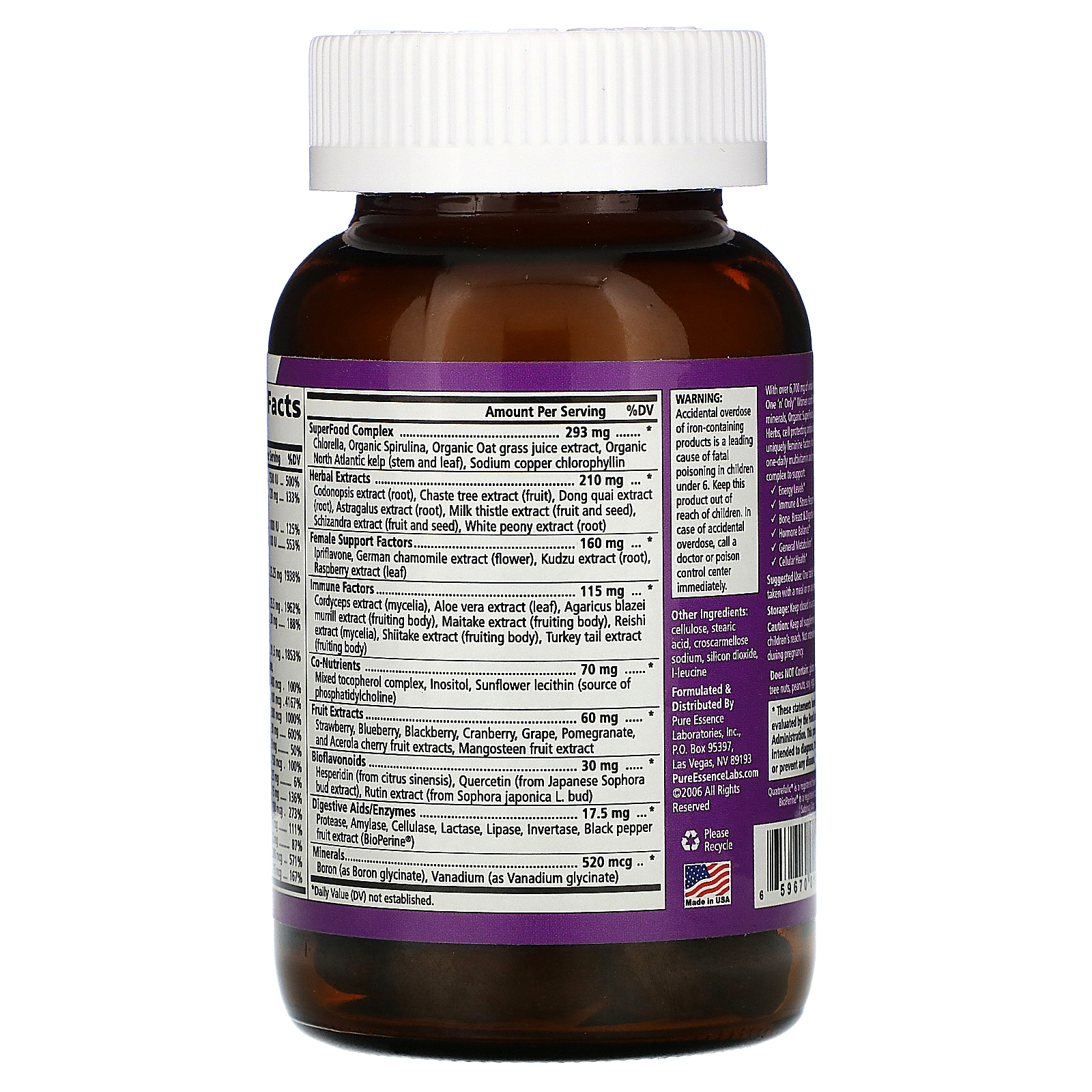 Pure Essence, One 'n' Only Women, 30 Tablets - iHerb