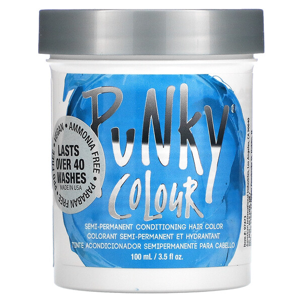 Punky Colour‏, צבע שיער זמני, כחול, 100 מ"ל (3.5 אונקיות נוזל)