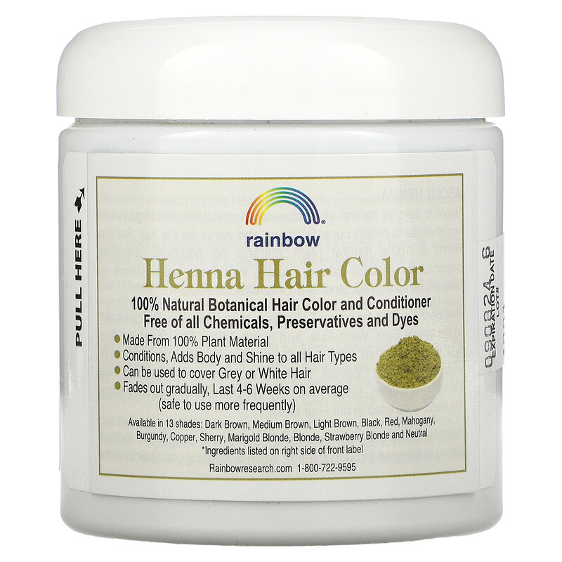 Rainbow Research, Henna, Hair Color and Conditioner, Red, 4 oz (113 g)