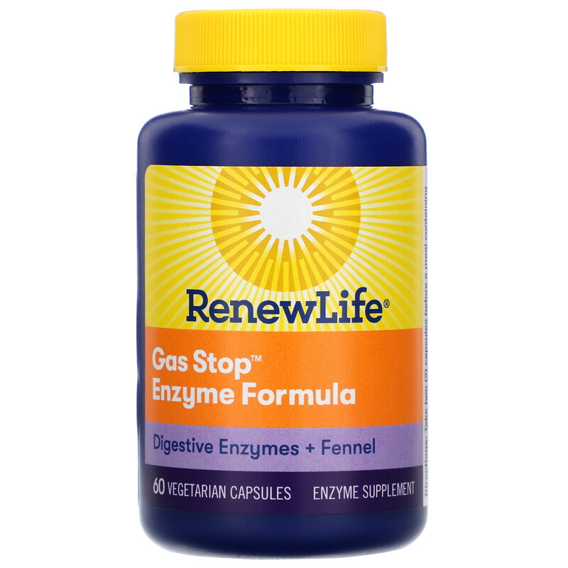 Renew Life, Gas Stop Enzyme Formula, 60 Vegetarian Capsules - iHerb