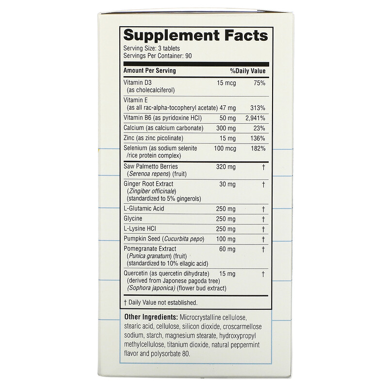 Real Health, The Prostate Formula with Saw Palmetto, 270 Tablets - iHerb