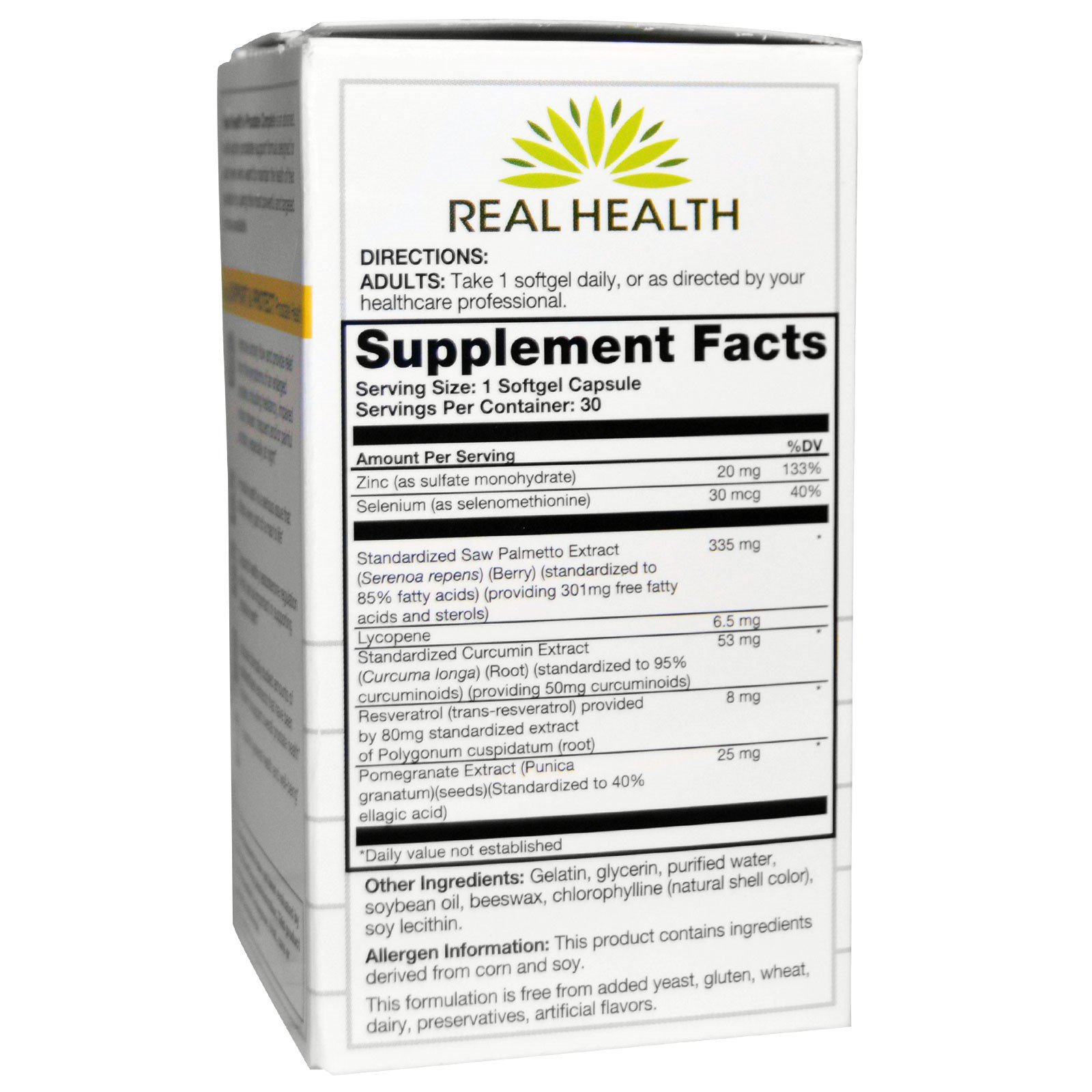 Real Health, Prostate Complete, 30 Softgels - iHerb.com