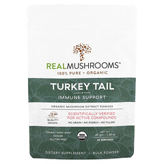 Real Mushrooms, Turkey Tail, Organic Mushroom Extract Powder, 1.59 oz ...