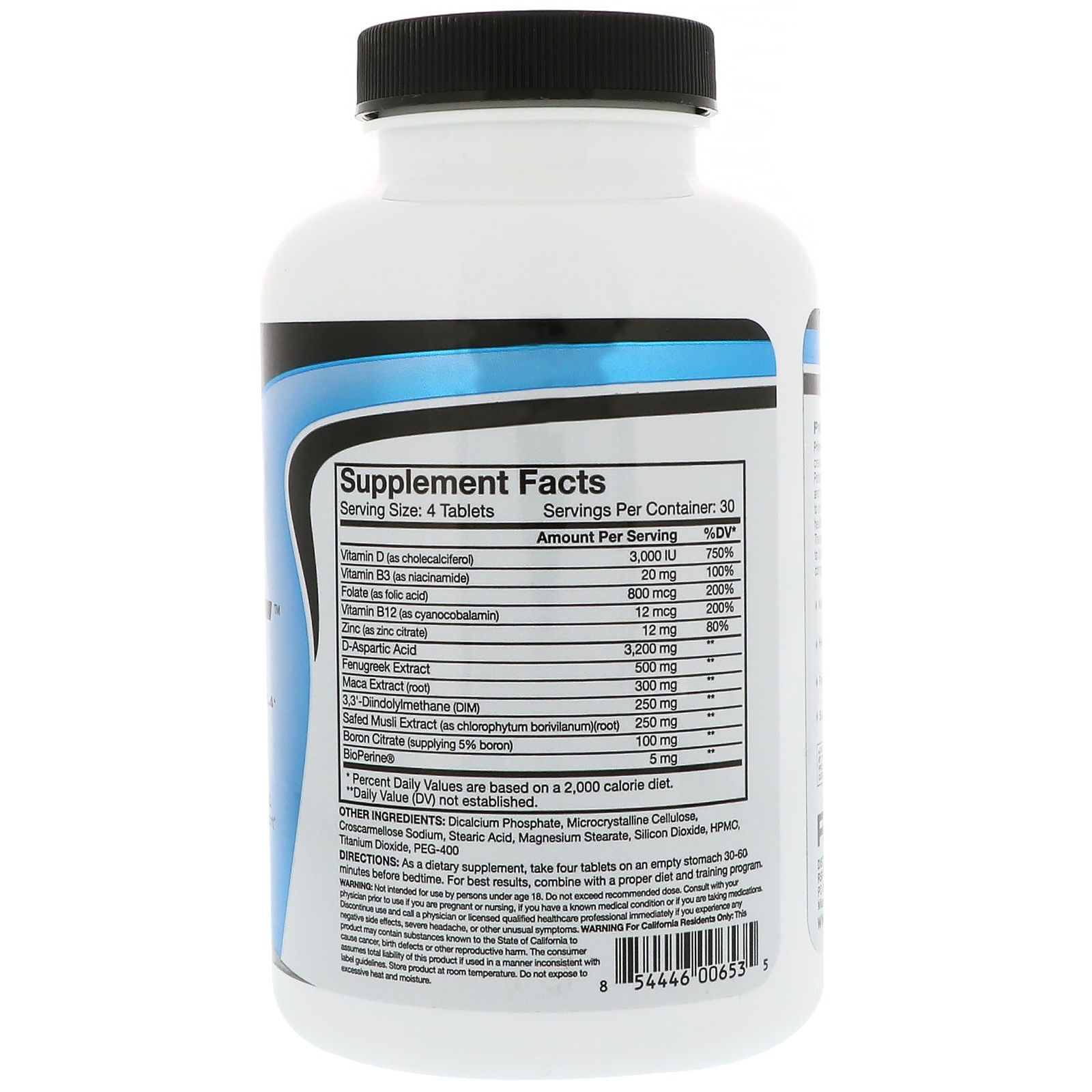 RSP Nutrition Prime T Testosterone Booster 120 Tablets IHerb