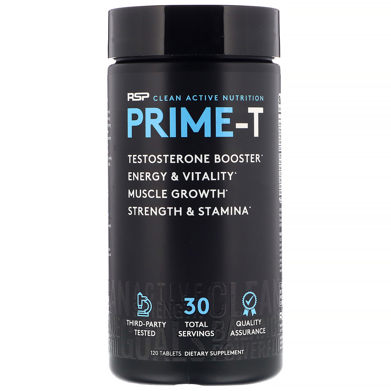 RSP Nutrition Prime T Testosterone Booster 120 Tablets IHerb