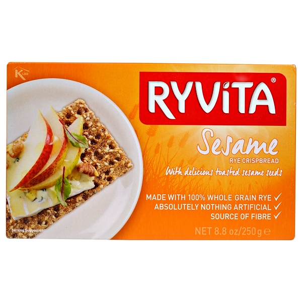 Ryvita Sesame Rye Crispbread 88 Oz 250 G Iherb