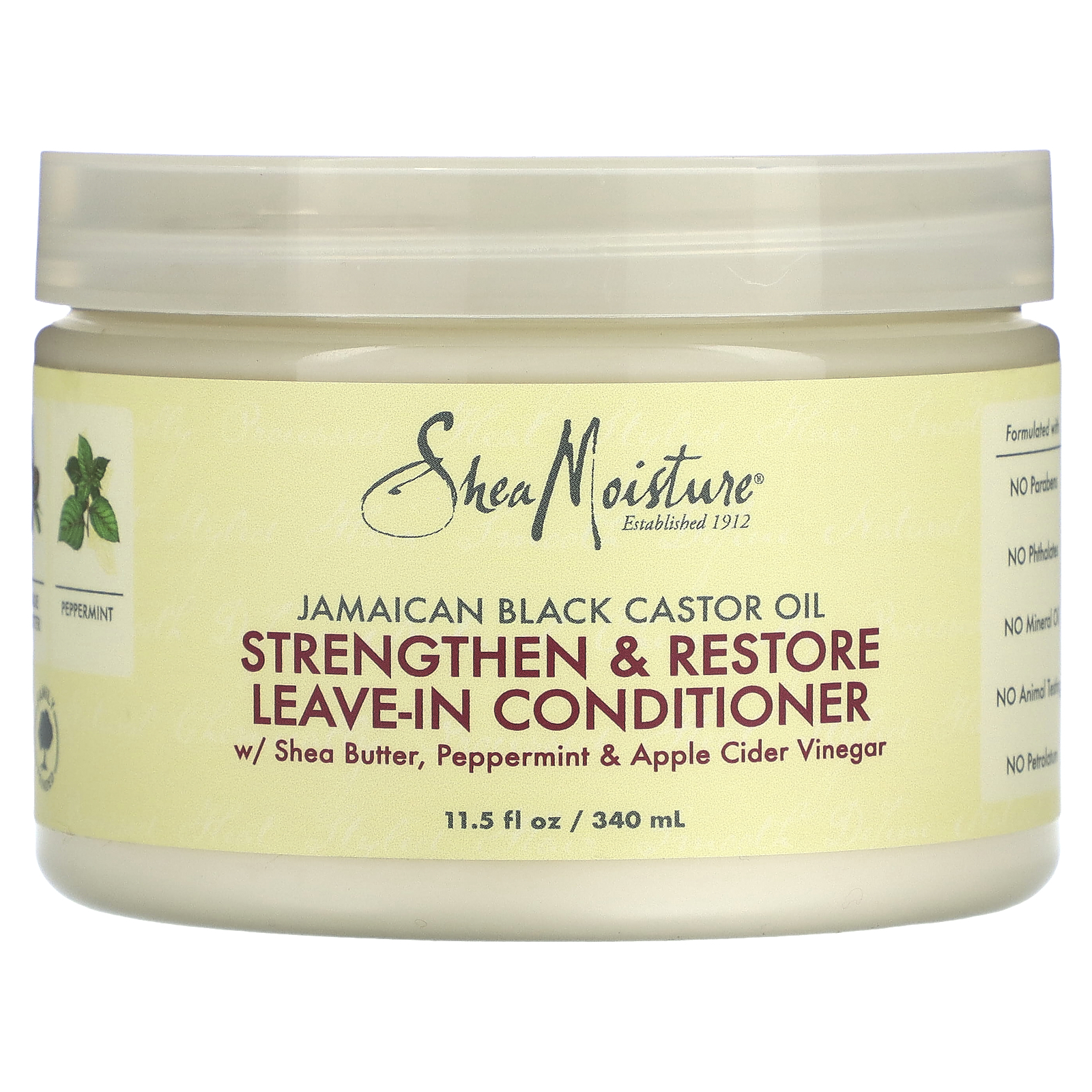 SheaMoisture, Jamaican Black Castor Oil, Strengthen & Restore Leave-In ...