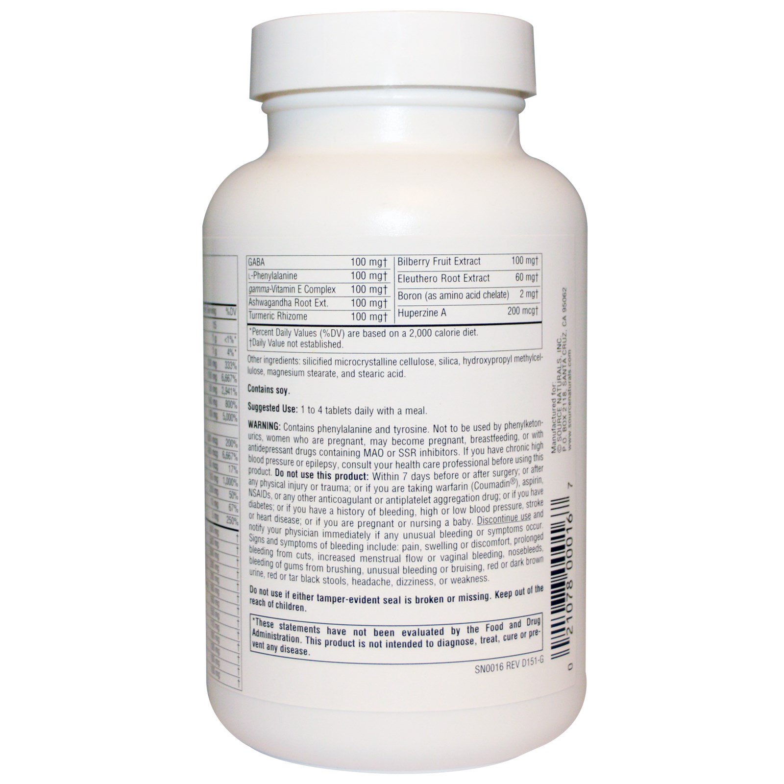 Source Naturals, Higher Mind, 90 Tablets - iHerb.com