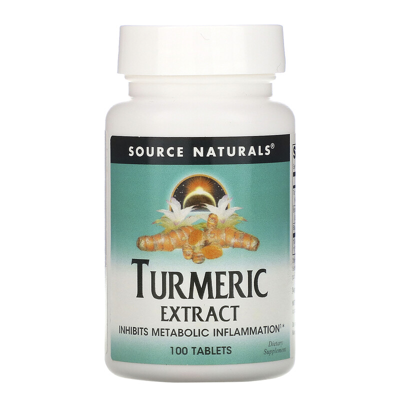 Source Naturals, Turmeric Extract, 100 Tablets - iHerb