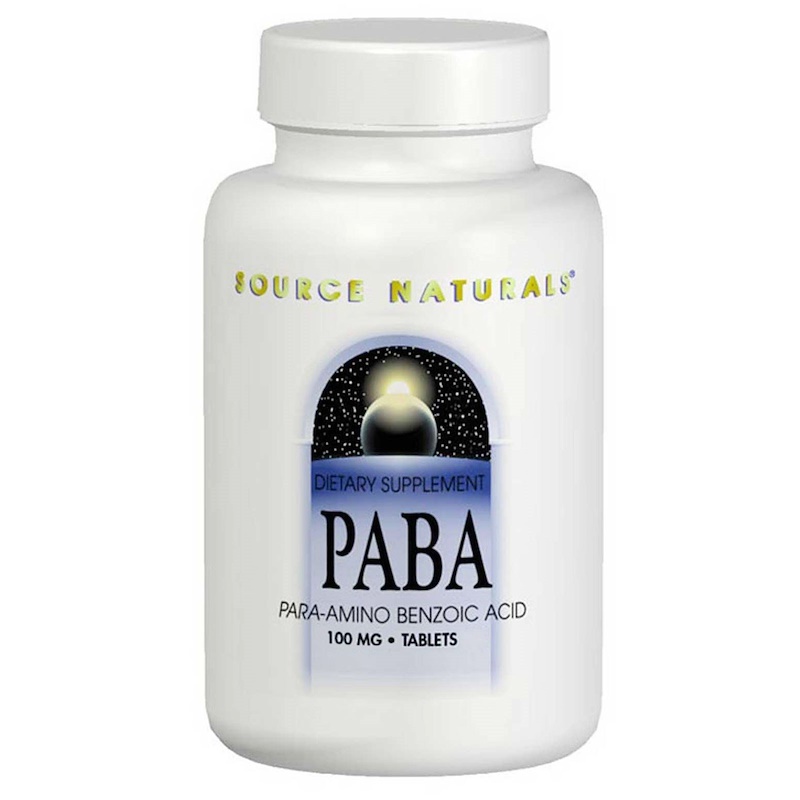 Source Naturals, PABA, 100 mg, 250 Tablets - iHerb