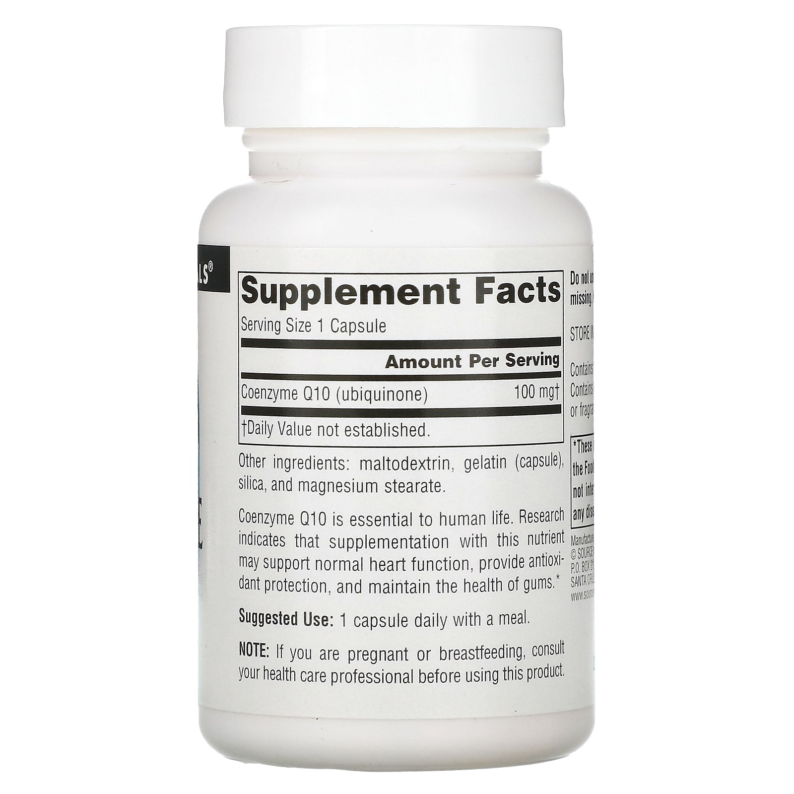 Source Naturals, Coenzyme Q10, 100 mg, 60 Capsules