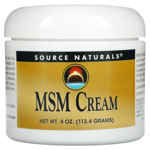 Source Naturals, MSM Cream, 4 oz (113.4 g)
