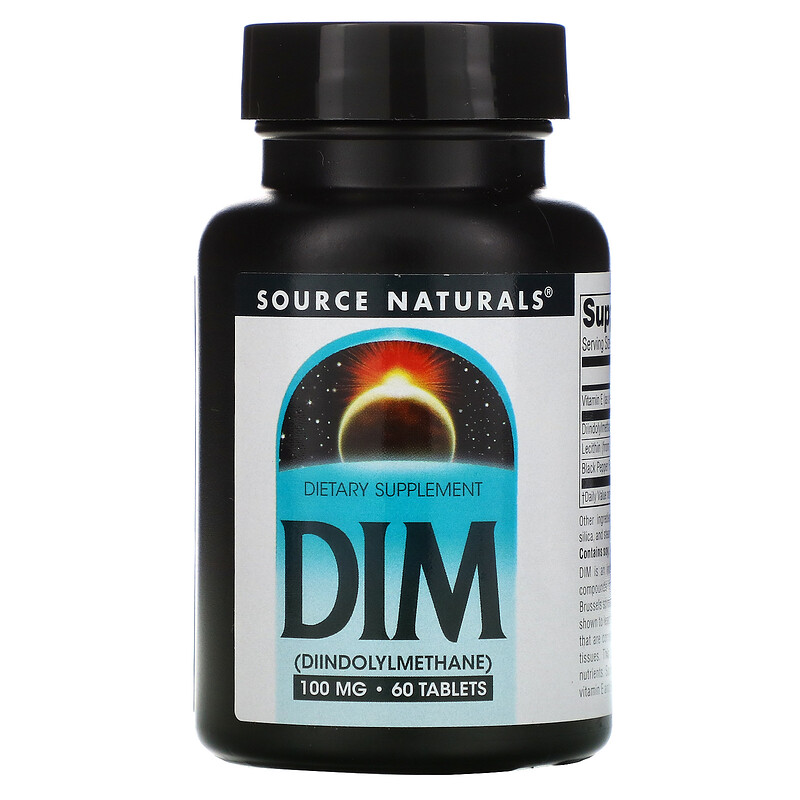 Source Naturals, DIM, 100 mg, 60 Tablets - iHerb