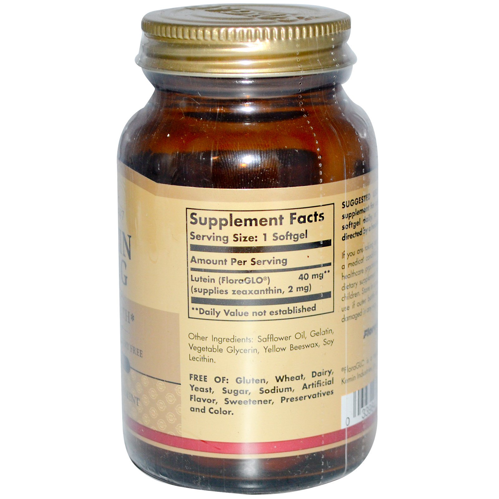 Solgar, Luteína, 40 mg, 30 cápsulas blandas - iHerb.com