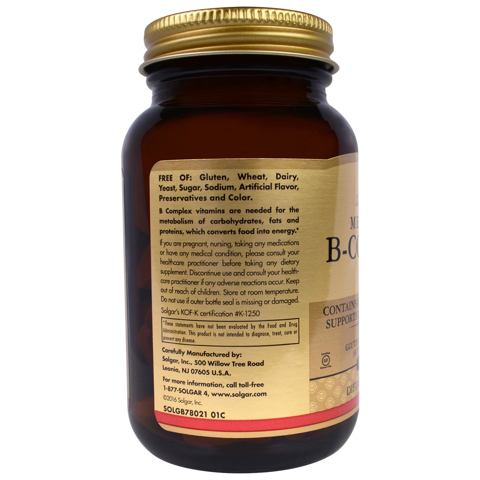 Solgar, Megasorb B-Complex "50", 100 Tablets - iHerb.com