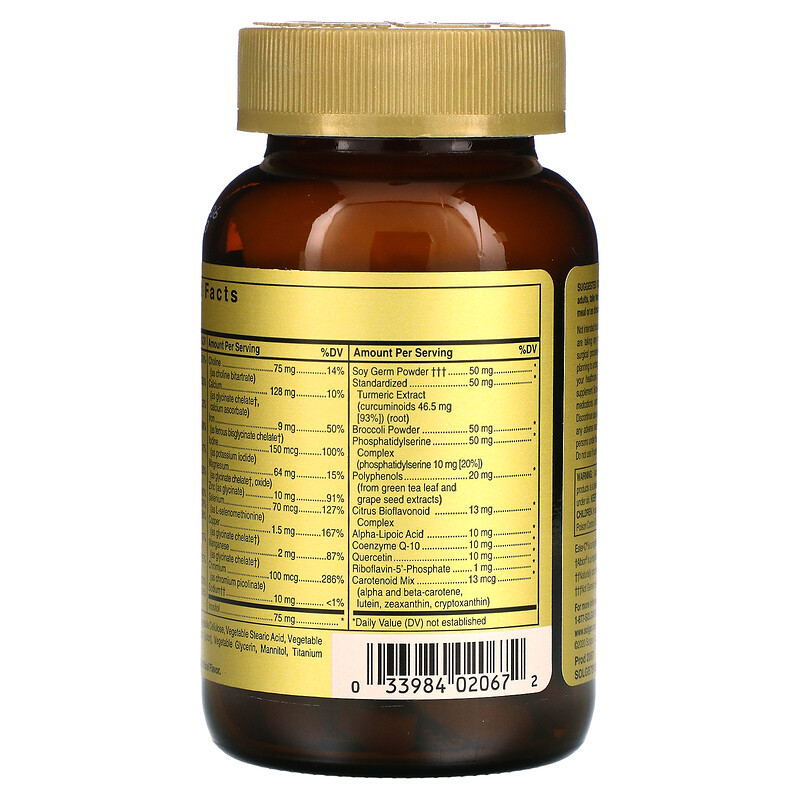Solgar, Omnium, Phytonutrient Complex Multiple Vitamin and Mineral ...