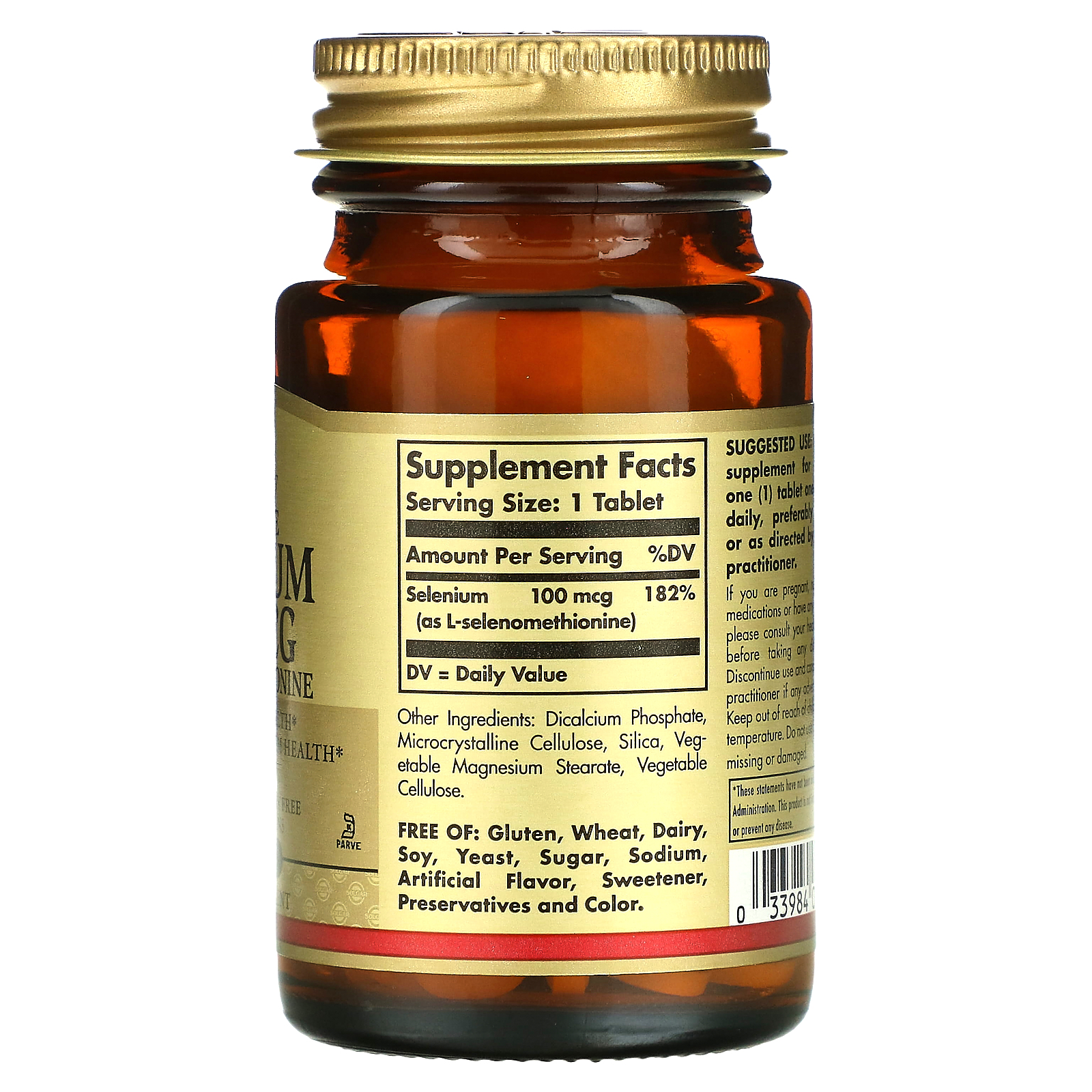 Solgar Selenium Yeast Free 100 Mcg 100 Tablets Solgar Selenium Yeast Free 100 Mcg 100 Tablets