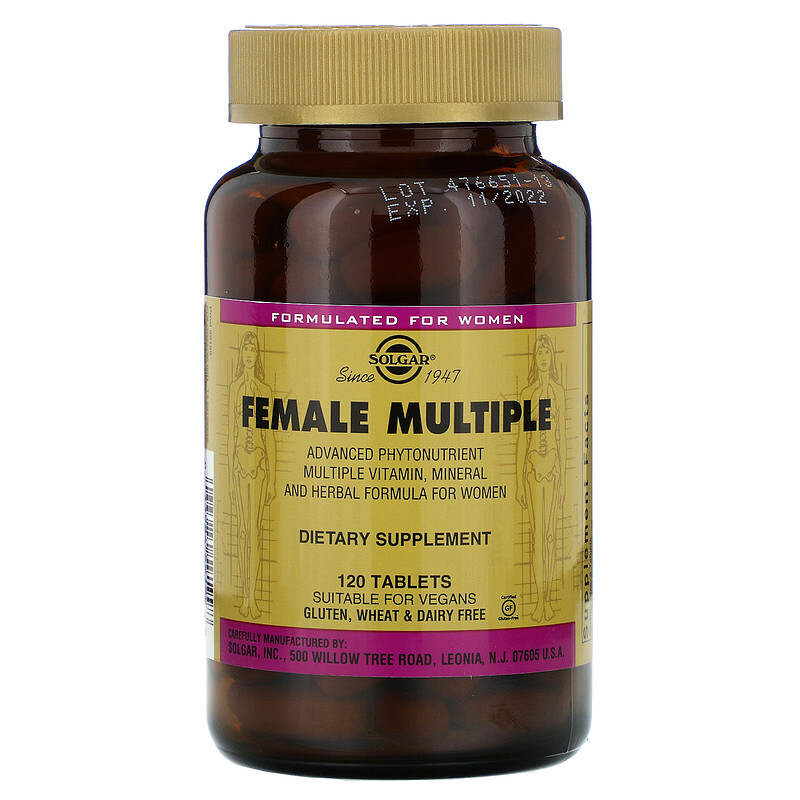 Solgar, Female Multiple, 120 Tablets - iHerb