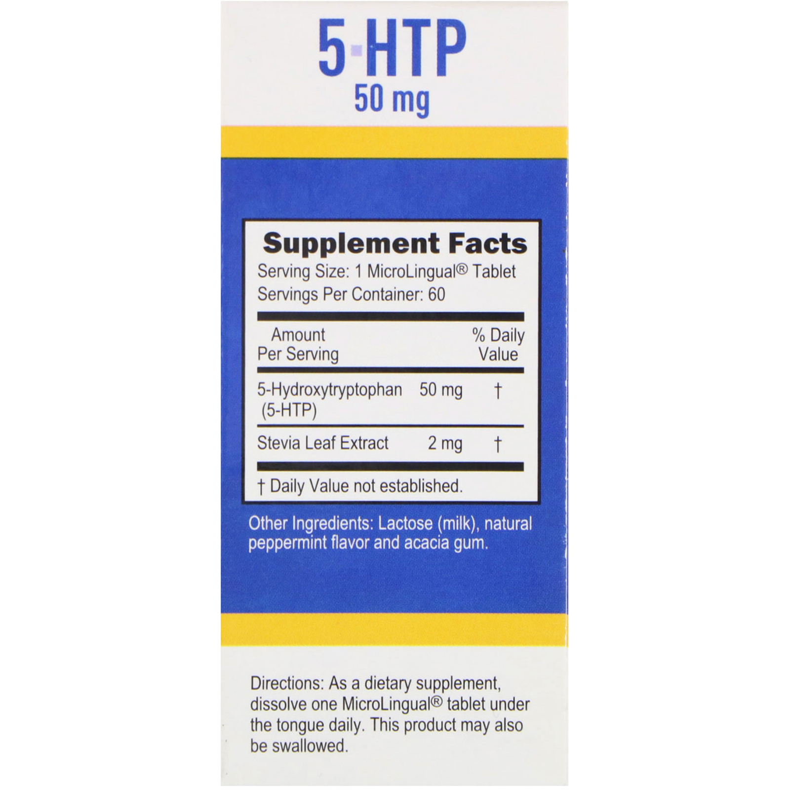 Superior Source, 5-HTP, 50 mg, 60 MicroLingual Instant Dissolve Tablets ...