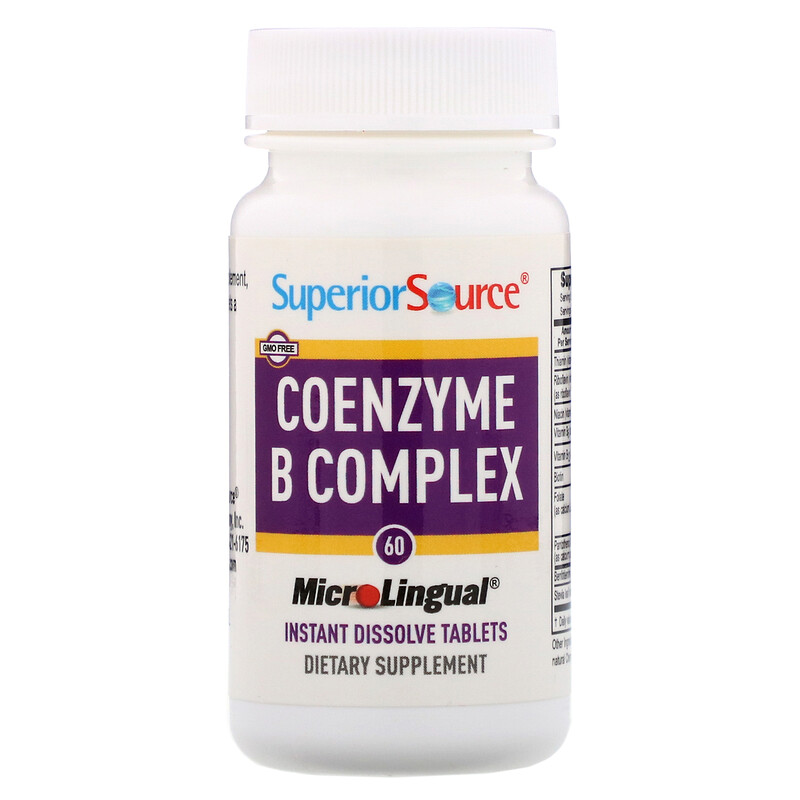 Superior Source, CoEnzyme B Complex, 60 Instant Dissolve Tablets - iHerb