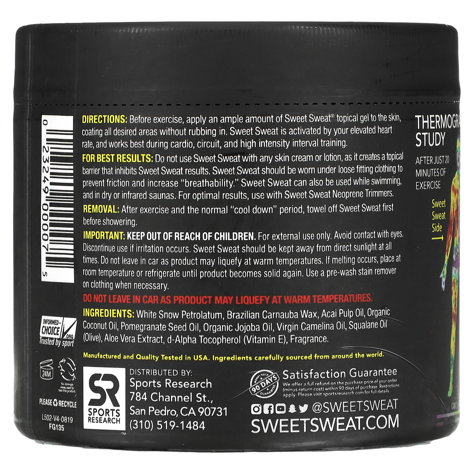 Sports Research, Sweet Sweat Workout Enhancer, 13.5 oz (383 g)