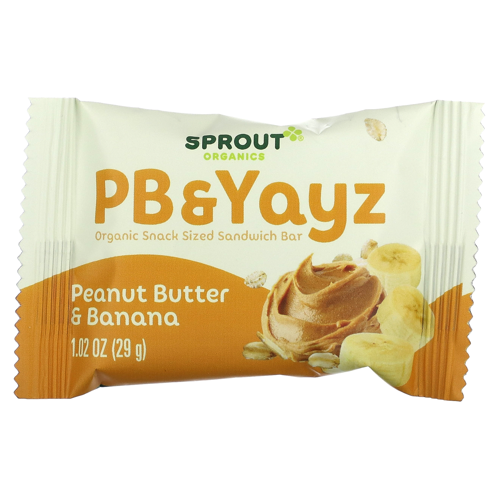 Sprout Organics, PB & Yayz, Organic Snack Sized Sandwich Bar, Peanut ...