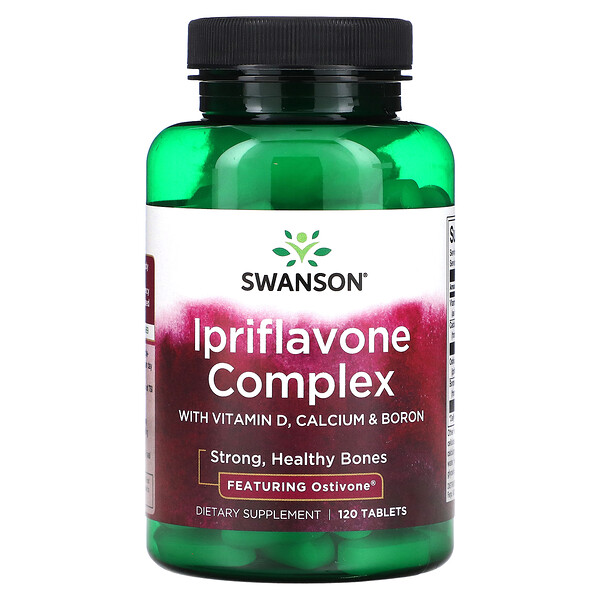 Swanson, Ipriflavone Complex with Vitamin D, Calcium & Boron, 120 Tablets