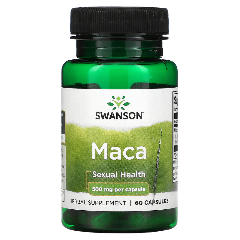 Swanson, Maca, 500 mg, 60 cápsulas