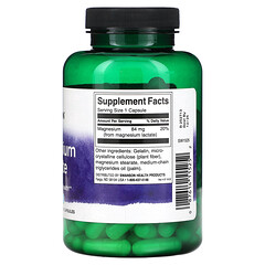 Swanson, Magnesium Lactate, 84 mg, 120 Capsules