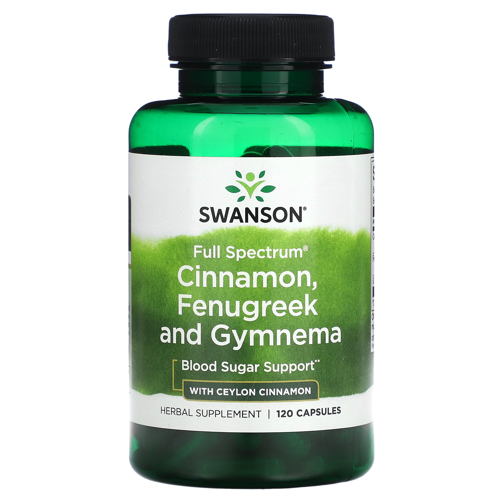 Swanson, Full Spectrum Cinnamon, Fenugreek, & Gymnema with Ceylon ...