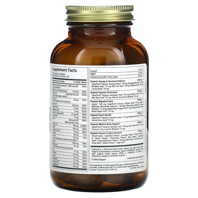 Pure Synergy, Vita-Min-Herb, Women's Multivitamin, 120 Tablets