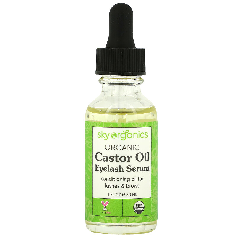 Sky Organics Organic Castor Oil Eyelash Serum 1 Fl Oz 30 Ml Iherb