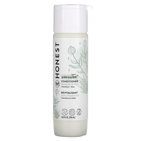The Honest Company, Sensitive Conditioner, Fragrance Free, 10 fl oz ...