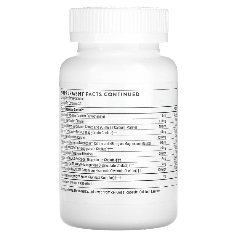 Thorne, Basic Prenatal, 90 Capsules