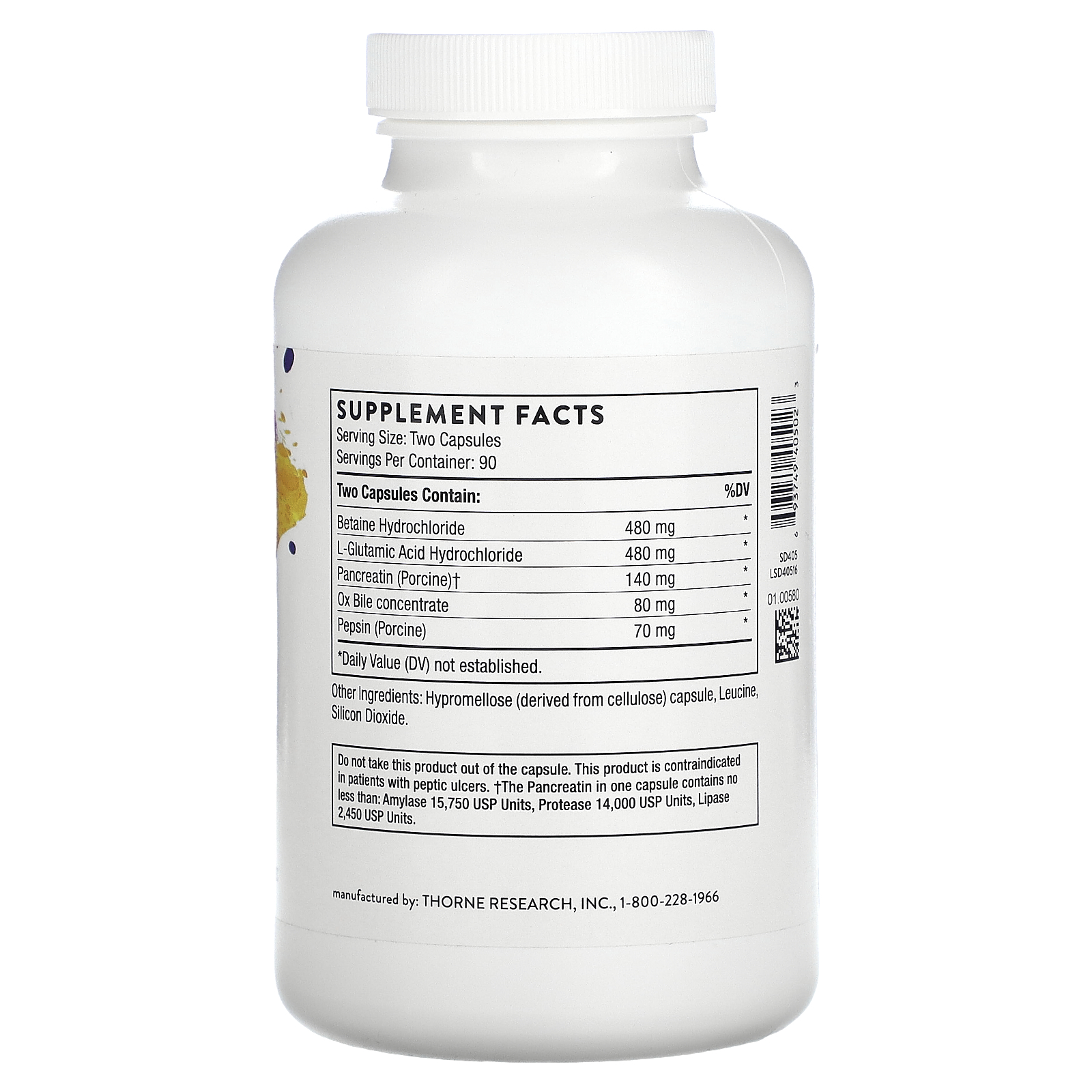 Thorne, Bio-Gest膳食補充素食膠囊，180粒