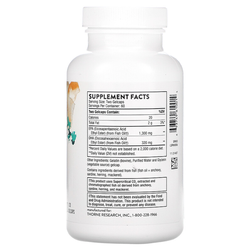 Thorne, Super EPA Pro, 120 Gelcaps