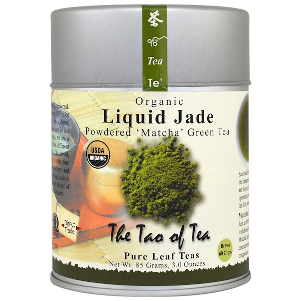 The Tao of Tea, Organic Powdered Matcha Green Tea, Liquid Jade, 3 oz ...