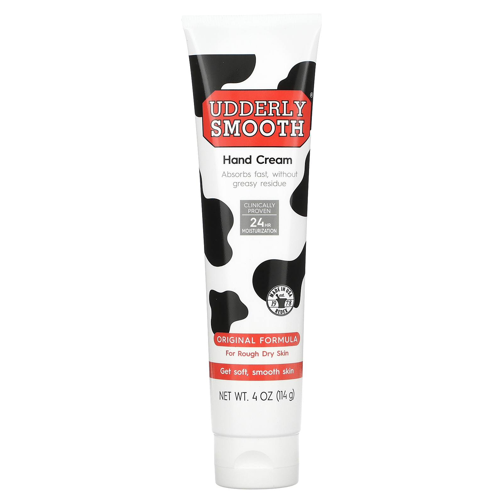 Udderly Smooth, Hand Cream, Original Formula, 4 oz (114 g)