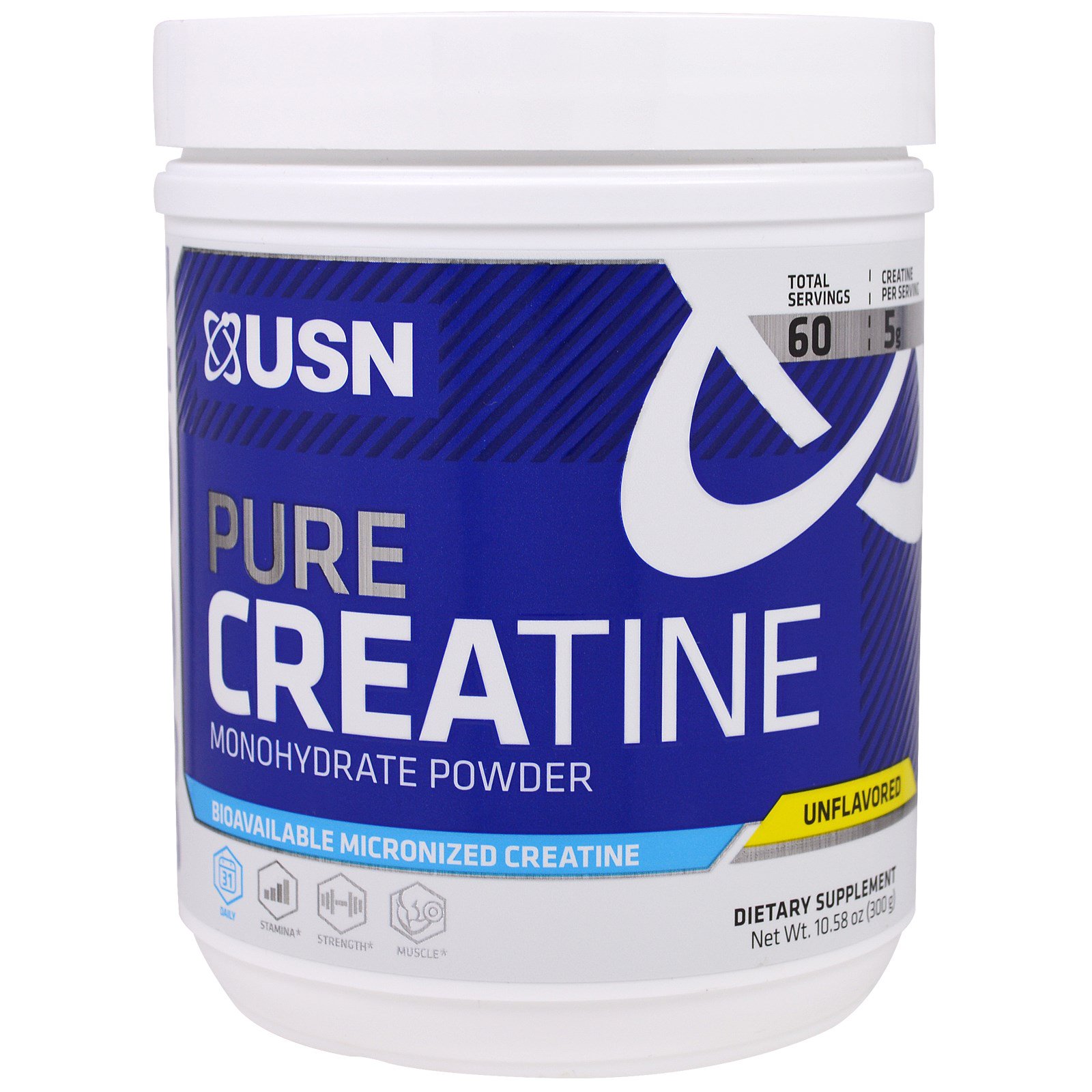 USN Pure Creatine Monohydrate Powder Unflavored 10 58 Oz 300 G USN Pure Creatine Monohydrate Powder Unflavored 10 58 Oz 300 G