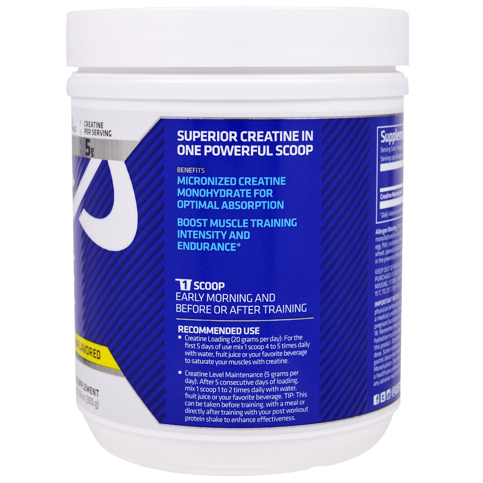 USN Pure Creatine Monohydrate Powder Unflavored 10 58 Oz 300 G USN Pure Creatine Monohydrate Powder Unflavored 10 58 Oz 300 G
