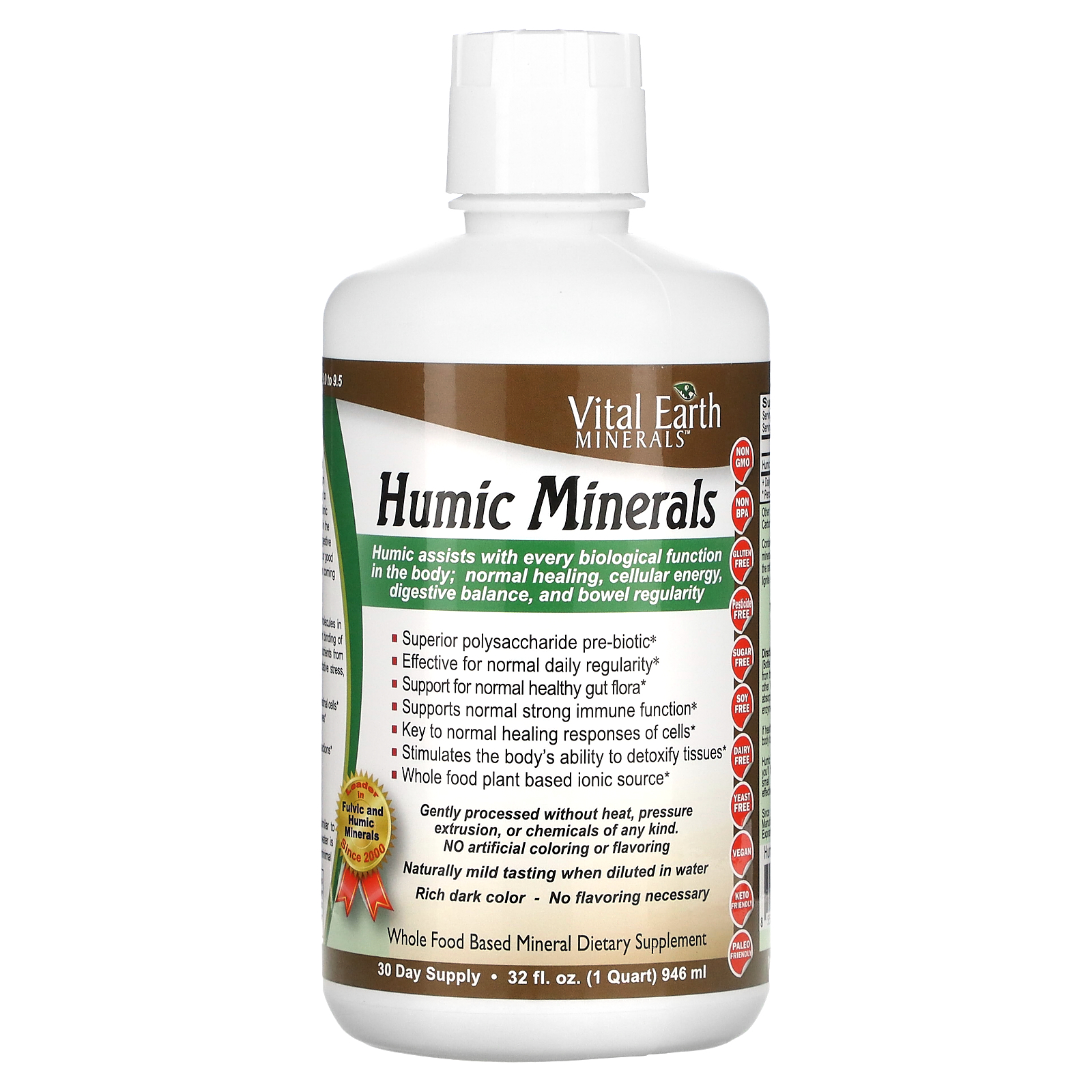 Vital Earth Minerals, Humic Minerals, 32 fl oz (946 ml)