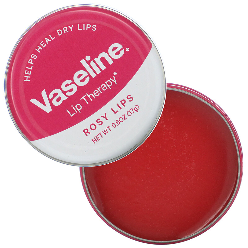 Vaseline, علاج الشفاه، بلسم شفاه وردي/ 0.6 أونصة (17 جم) - iHerb